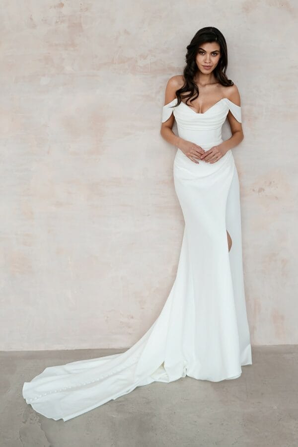 Sloane classic simple wedding dress - Wedding Dresses - Love Spell Design