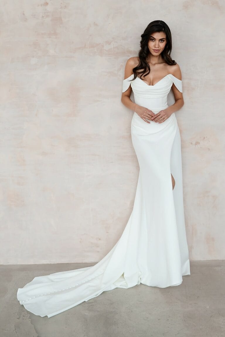 Sloane classic simple wedding dress - Wedding Dresses - Love Spell Design